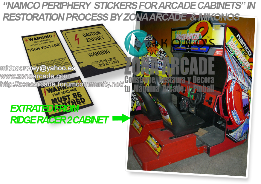 Tenemos "NAMCO PERIPHERY STICKERS FOR ARCADE CABINETS" (NAMCO) para ...