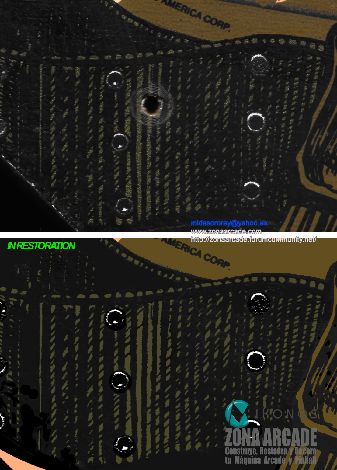 "OPERATION THUNDERBOLT CONTROL PANEL OVERLAY CPO" (TAITO) arcade ...
