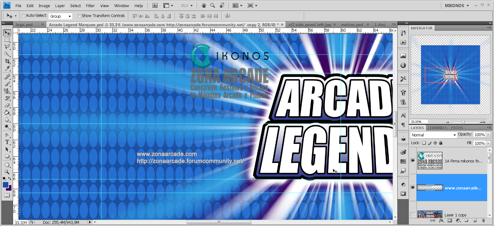 "ARCADE LEGENDS ARTWORKS" HD in Reproduction. Por Mikonos y Zona Arcade