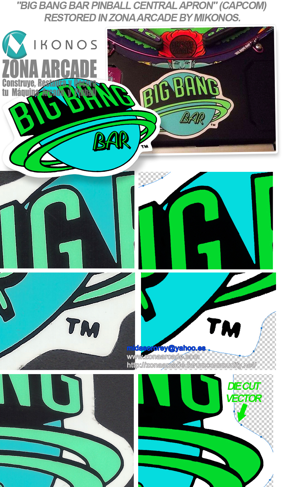"BIG BANG BAR PINBALL APRONS" (CAPCOM) artwork files restored in Zona ...
