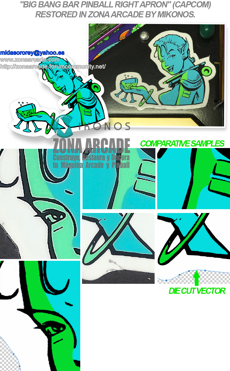 "BIG BANG BAR PINBALL APRONS" (CAPCOM) artwork files restored in Zona ...