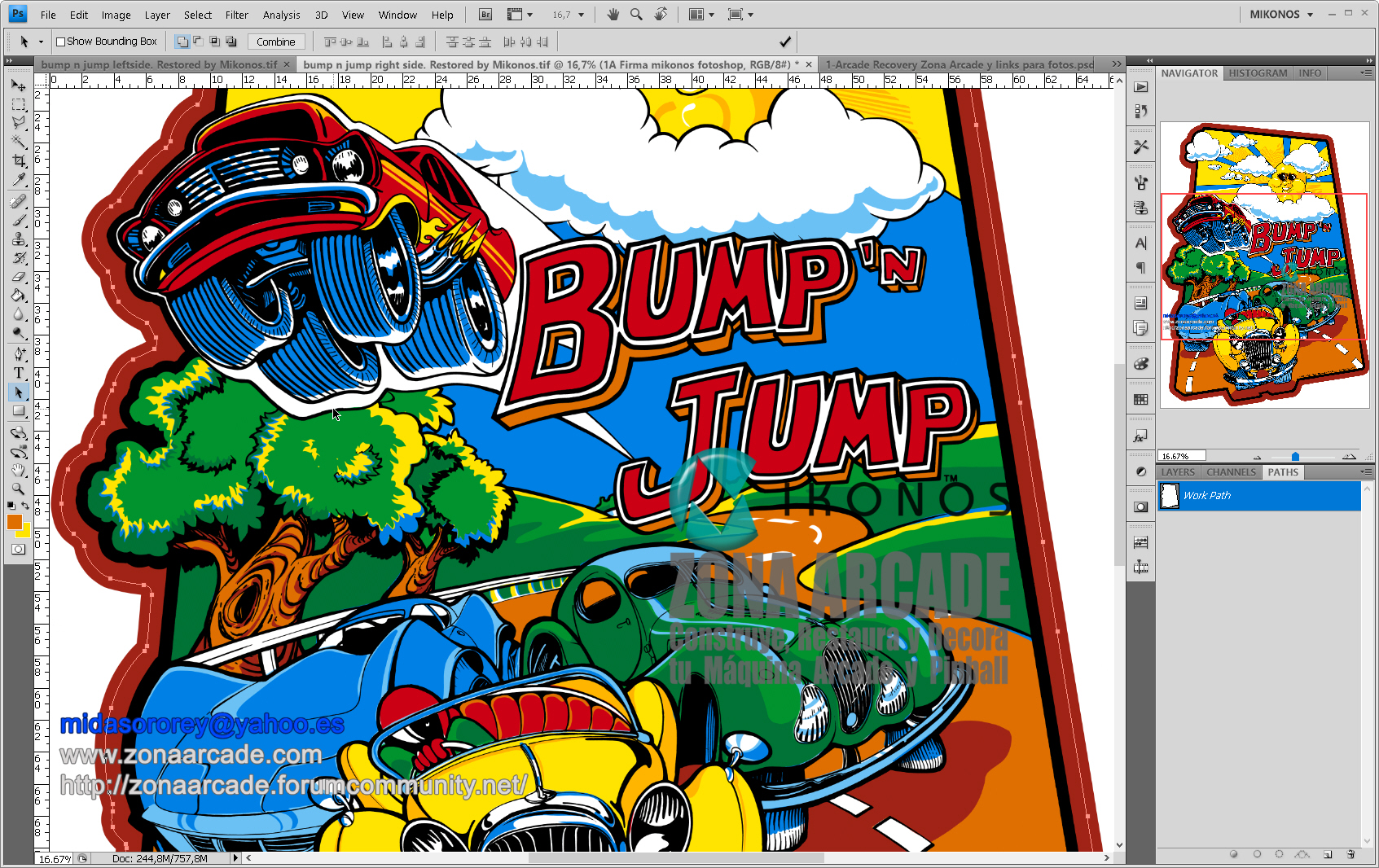 "BUMP´N JUMP SIDE ARTS" (BALLY / MIDWAY) arcade scanned file assembled ...