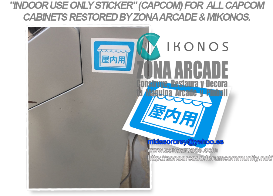 "STATUS 18 CABINET" (CAPCOM) All Arcade Artwork Decals and small ...