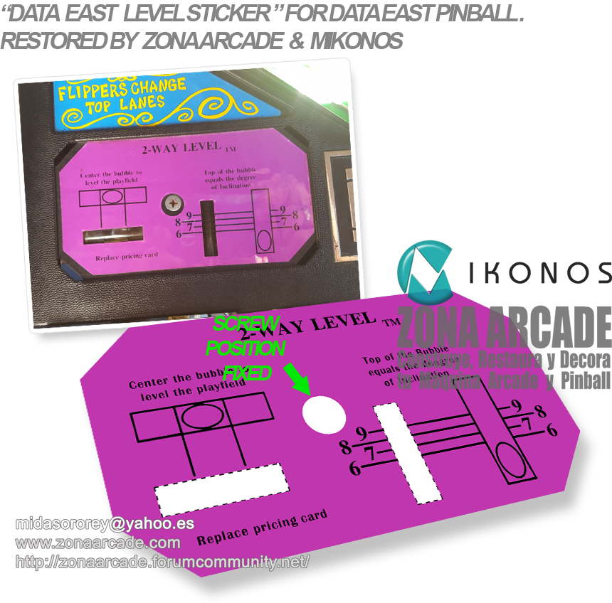 "Data East Pinball Level Sitker". Restored by Mikonos & Zona Arcade