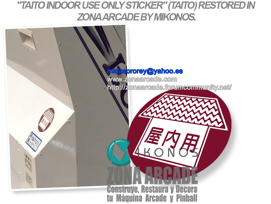 "EGRET 3 ARCADE CABINET" (TAITO) all arcade artworks and Small Stickers ...