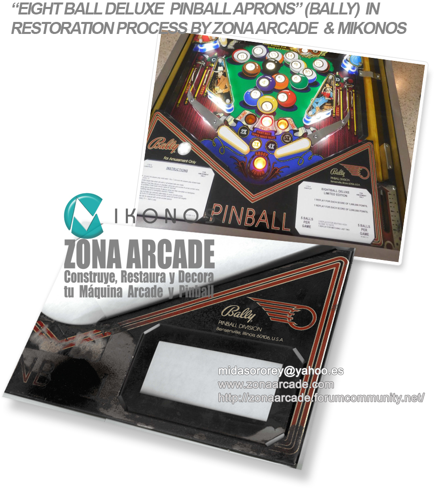 We got "EIGHT BALL DELUXE PINBALL APRONS" (BALLY) scanned files for to ...