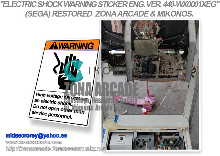 "NAOMI UNIVERSAL CABINET" (SEGA) - All Arcade Artwork Decals and Small ...