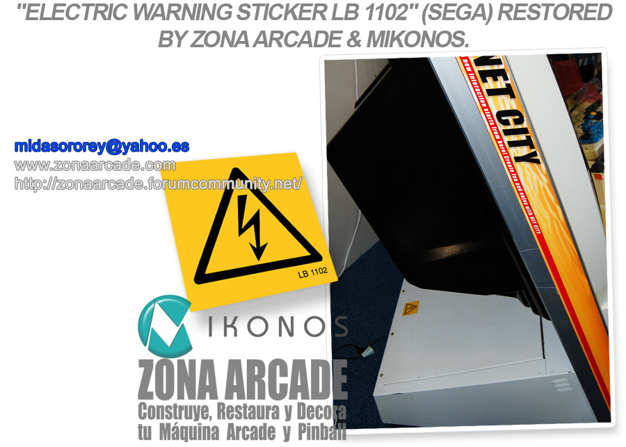 "NET CITY" (SEGA) Arcade Cabinet. Complete Artwork Set, Big Decals and ...