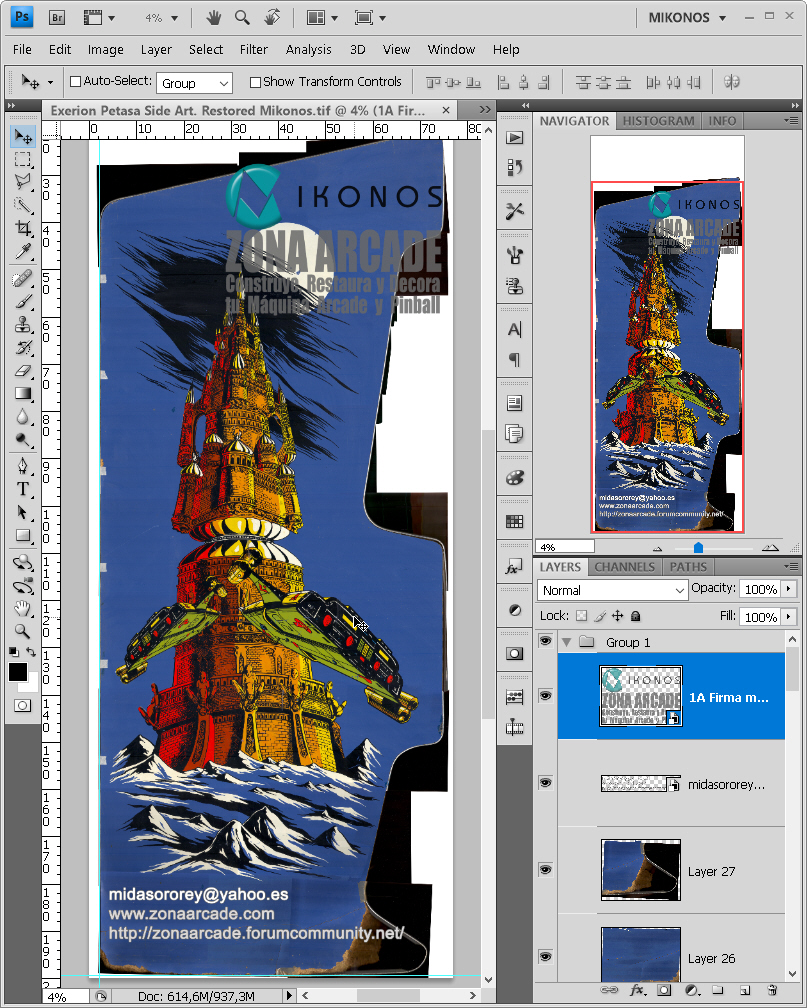 "EXERION SIDE ARTS" (Unknow Spanish Cabinet). In restoration by Zona ...