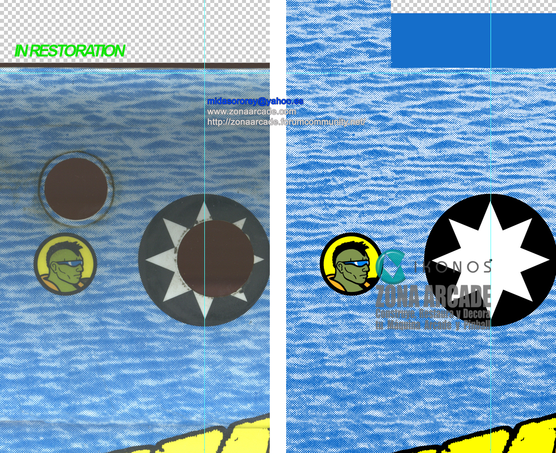 "FORGOTTEN WORLDS CONTROL PANEL OVERLAY / CPO" (CAPCOM) arcade cabinet ...