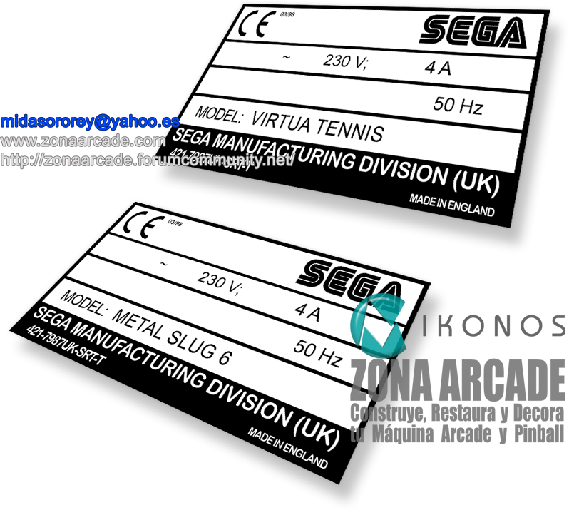 "Sega Game Power Supply Stickers" (SEGA) customized for "Guilhem" user