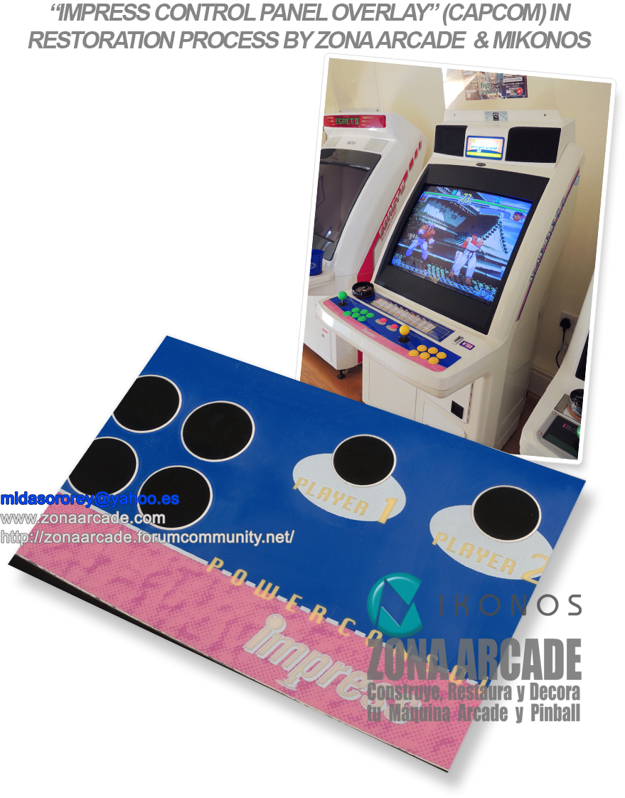 "IMPRESS CONTROL PANEL OVERLAY" (CAPCOM) in restoration process by Zona ...