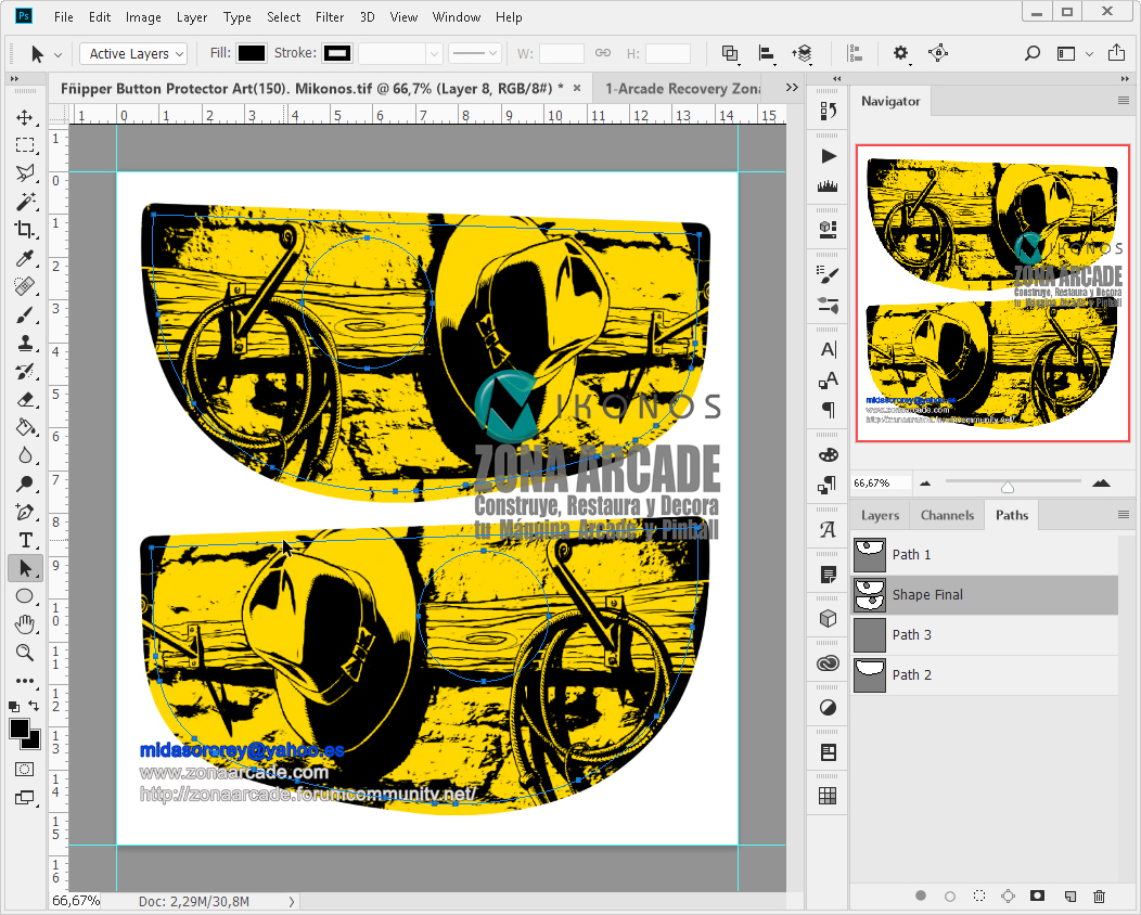 "Indiana Jones Pinball Flipper Button Plastic Protector Arts" (WILLIAMS ...