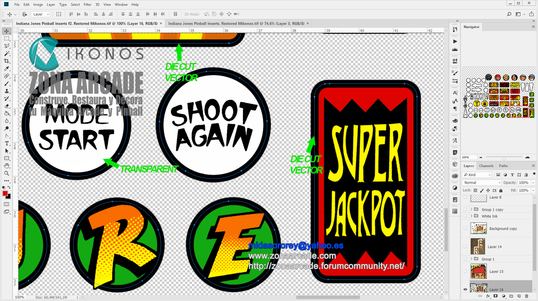 INDIANA JONES PINBALL INSERTS (WILLIAMS) in restoration process ...