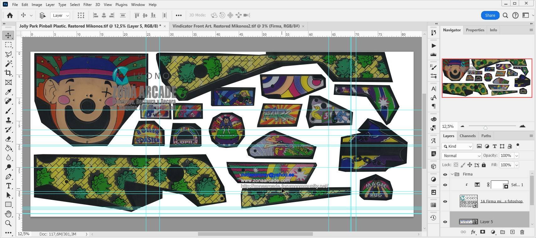 "JOLLY PARK PINBALL PLAYFIELDS PLASTICS" (SPINBALL) artworks in ...