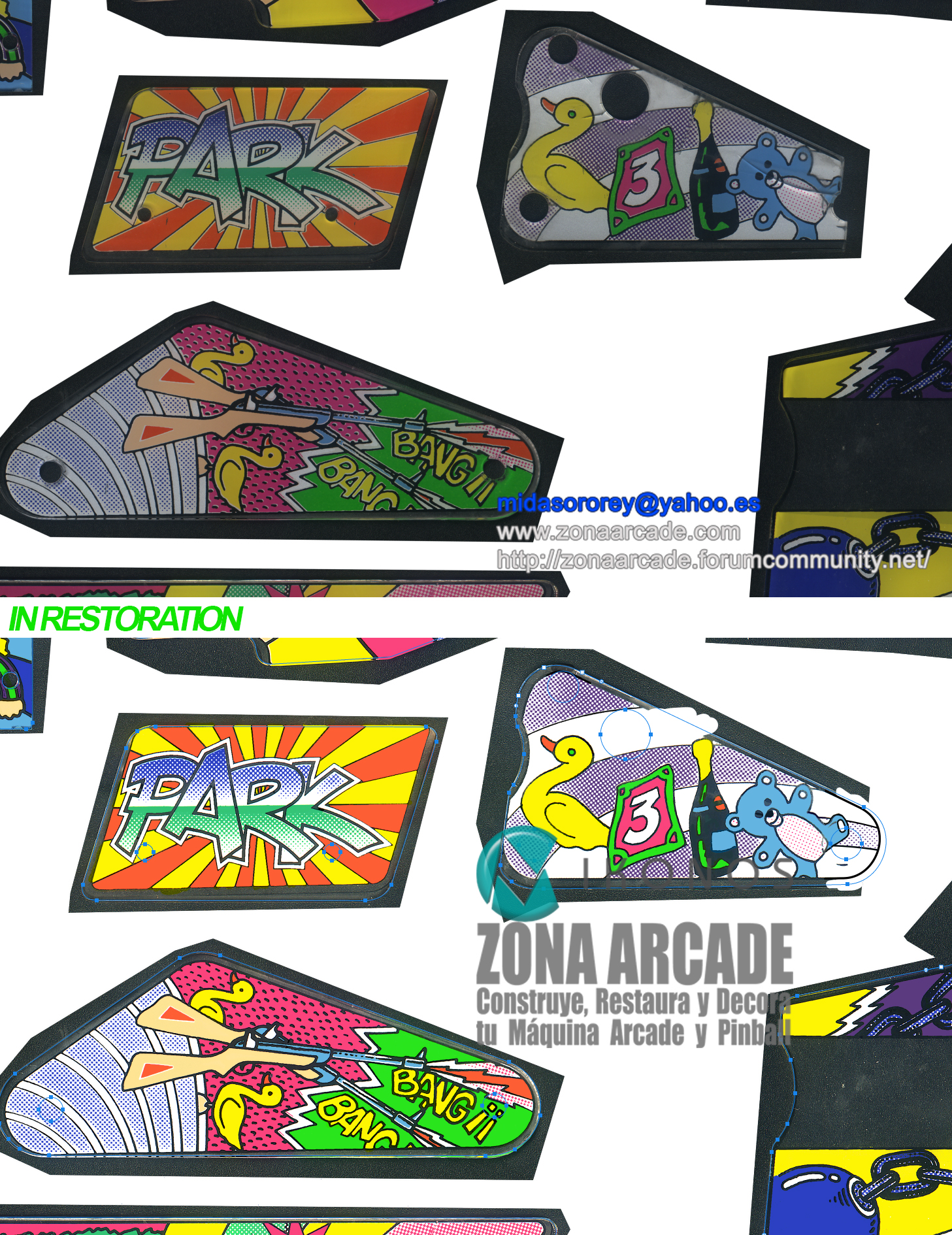 "JOLLY PARK PINBALL PLAYFIELDS PLASTICS" (SPINBALL) artworks in ...