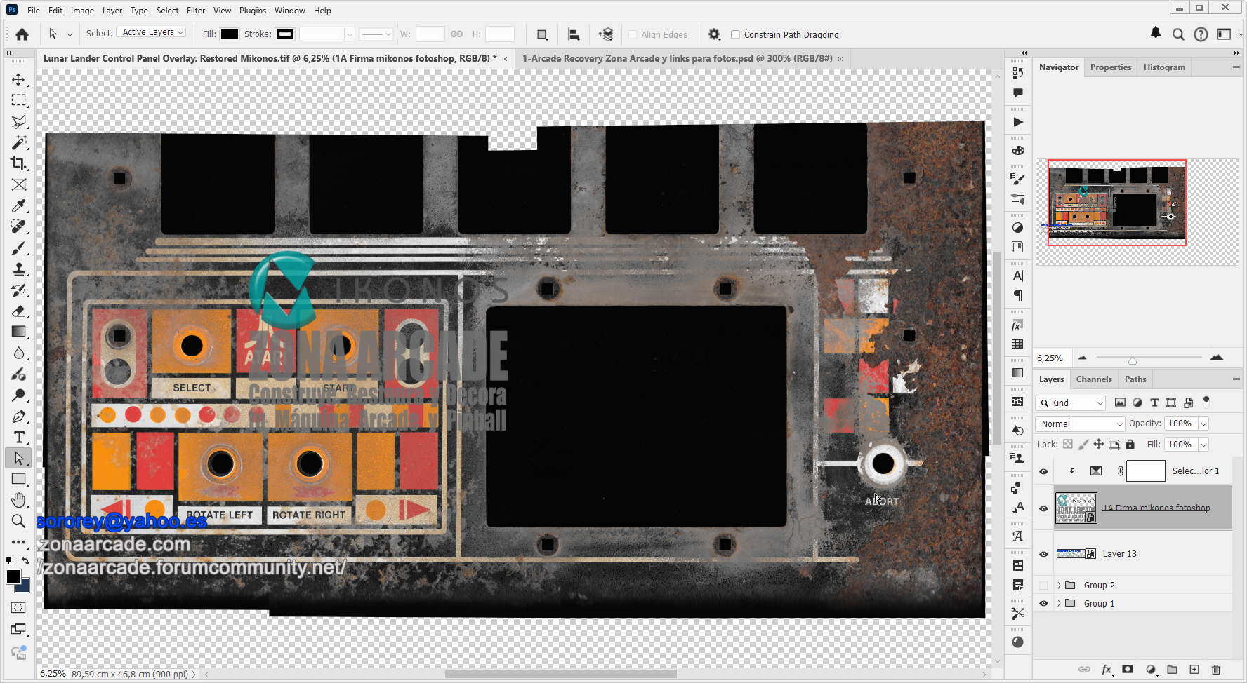 "LUNAR LANDER CONTROL PANEL OVERLAY / CPO" (ATARI) scanned arcade ...