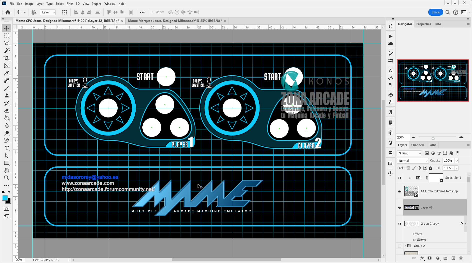 "Mame Artworks" proyecto para la máquina arcade custom del usuario "Jesús"