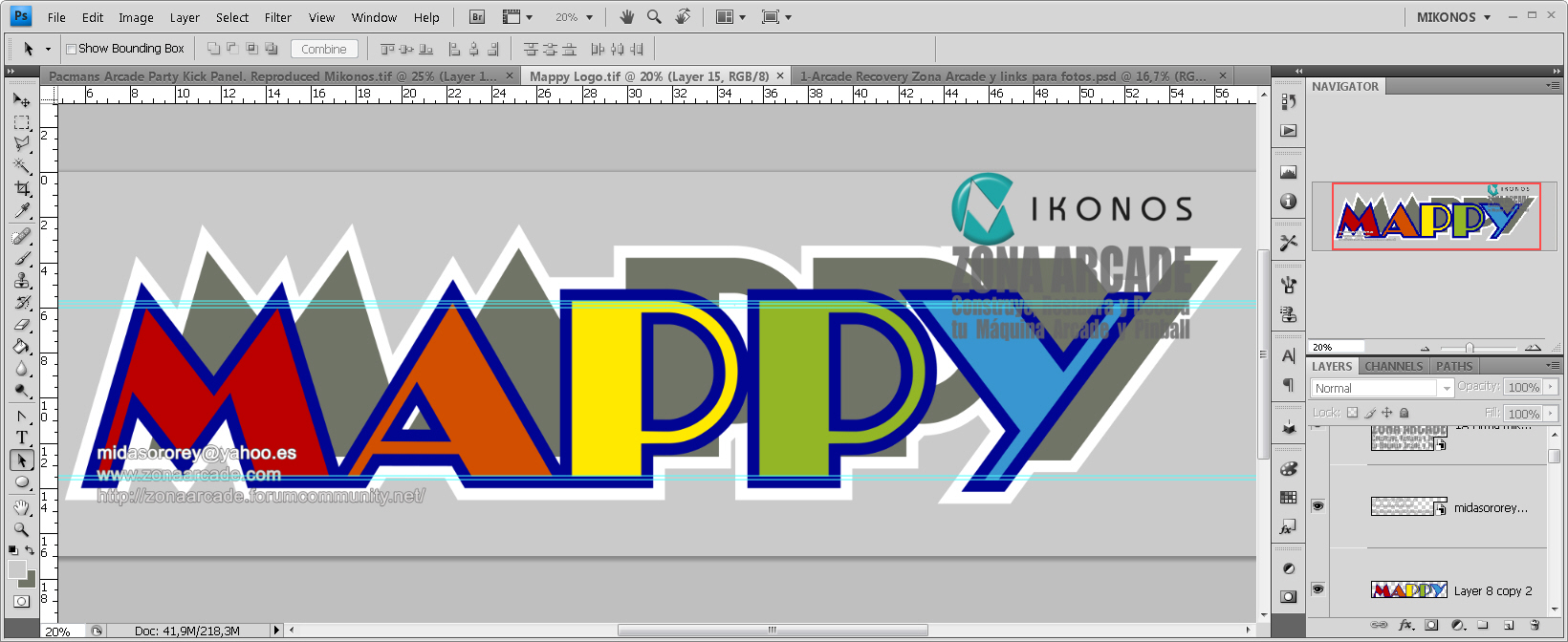 "PAC-MAN´S ARCADE PARTY ARTWORKS" (NAMCO) in reproduction process by ...