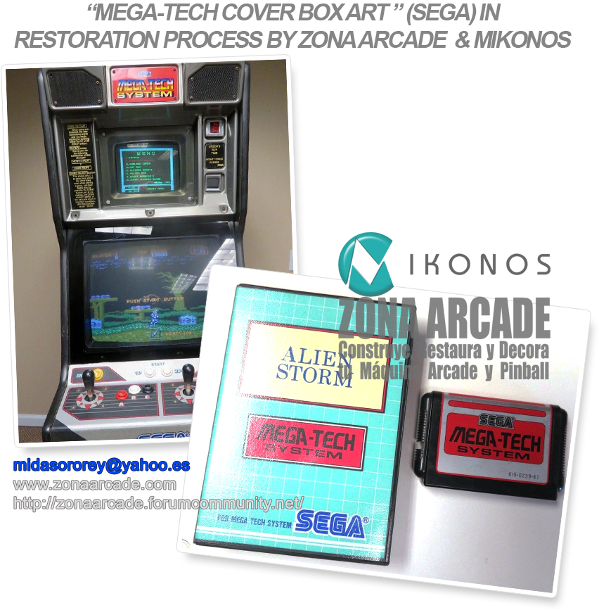 "MEGA-TECH COVER BOX ART FOR CARTRIDGES" (SEGA) for to restored in Zona ...