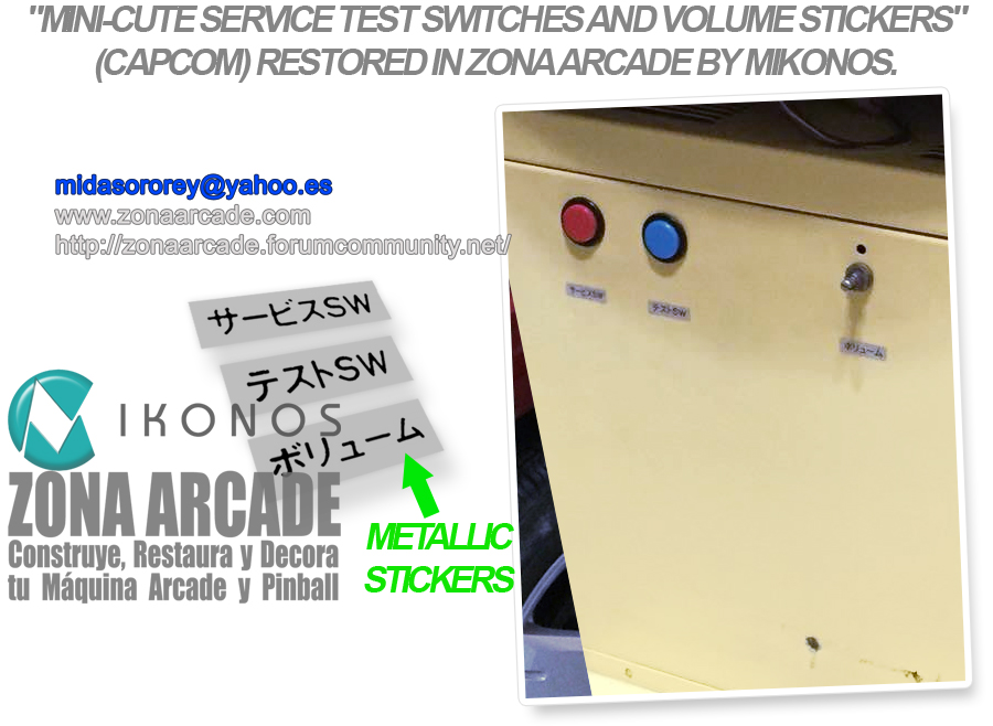 "CAPCOM MINI CUTE ARCADE CABINET" (CAPCOM) All Arcade Artwork Decals ...