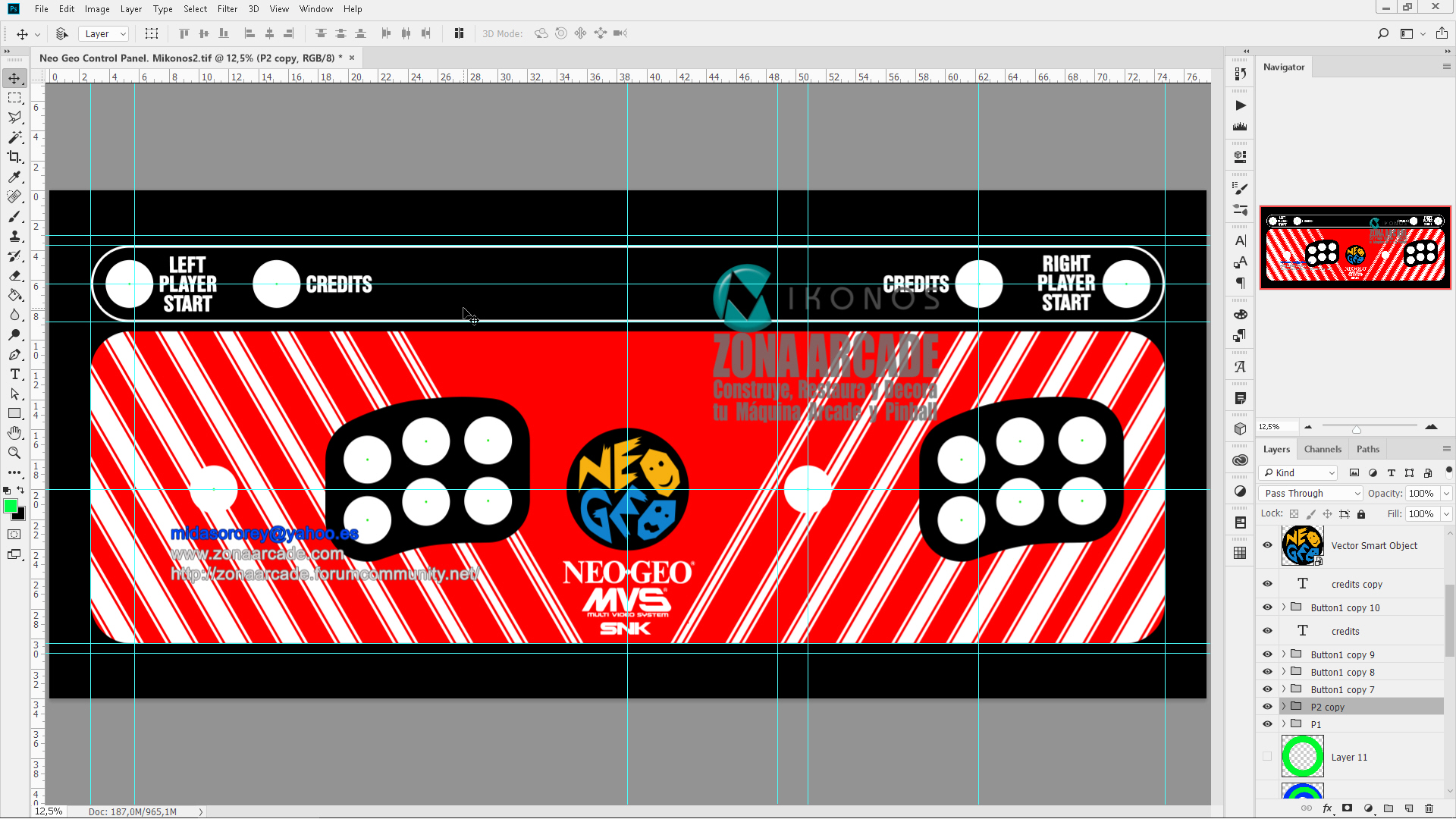 Proyecto de decoración "Neo Geo Custom Marquee and Control Panel ...