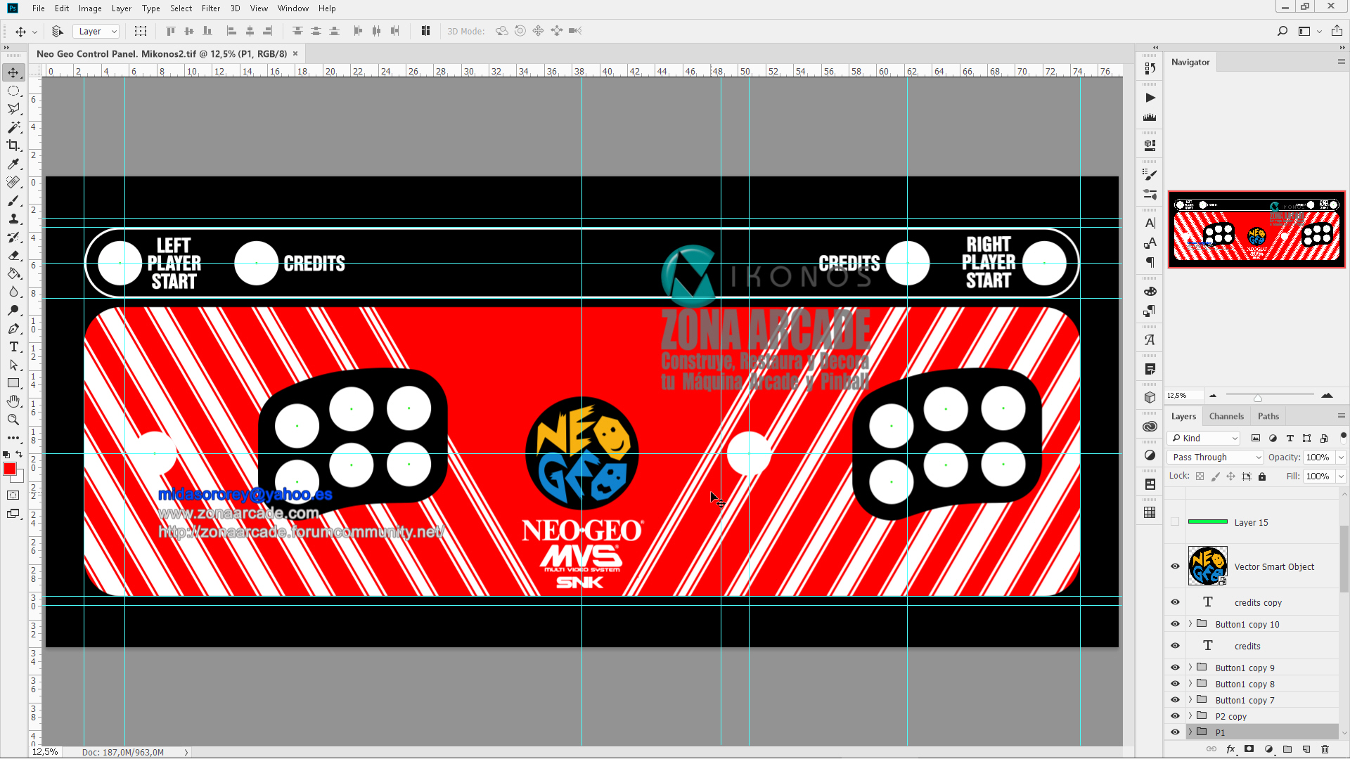 Proyecto de decoración "Neo Geo Custom Marquee and Control Panel ...