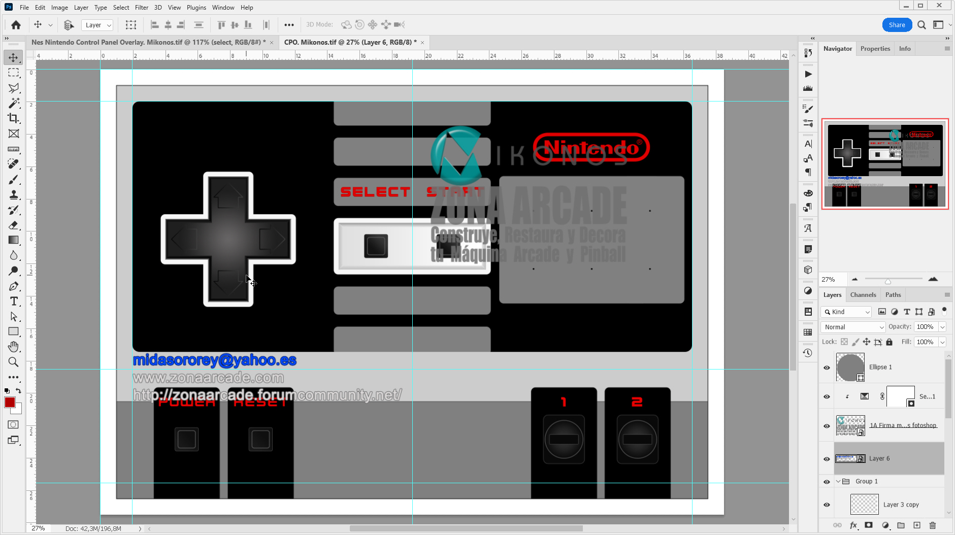 "Nintendo Nes Arcade artworks for Bartop". Project for "vietscong" user