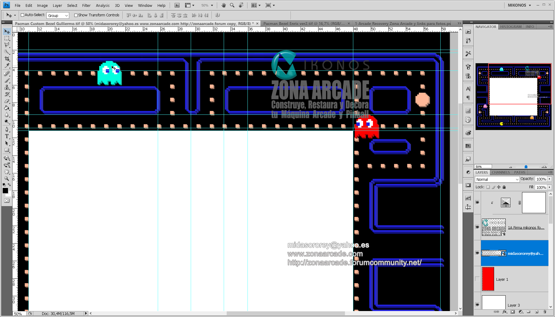 Proyecto de decoración arcade "Pacman Custom" para el usuario "Guillermo"