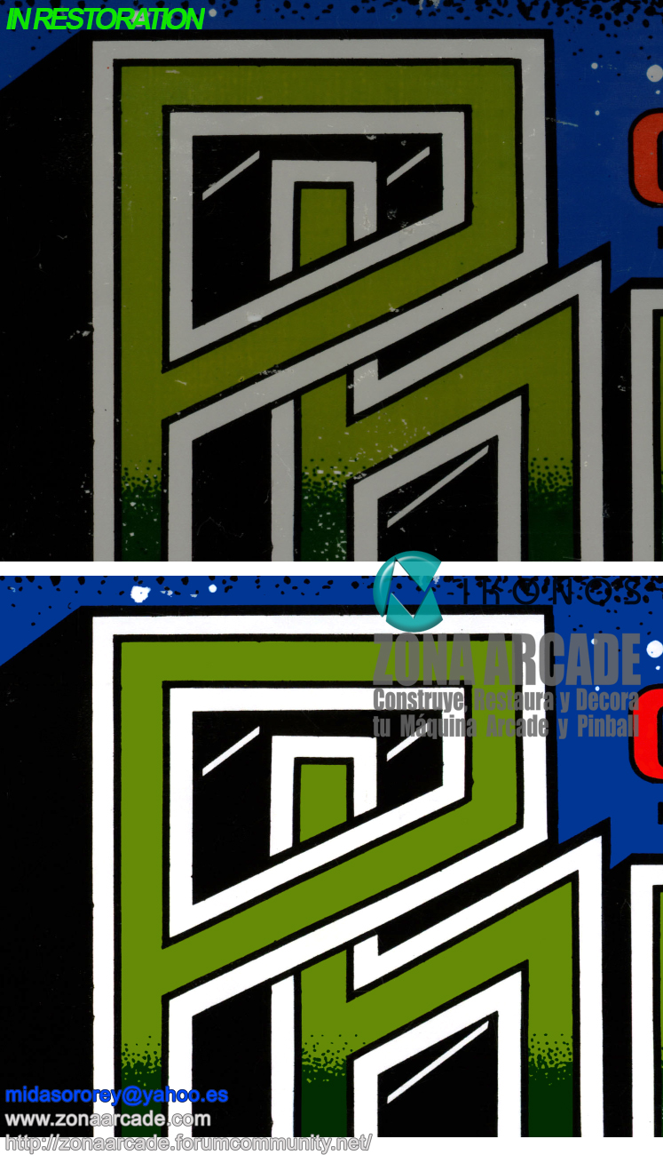 "PHOENIX MARQUEE" (CENTURI) scanned arcade artwork file in restoration ...