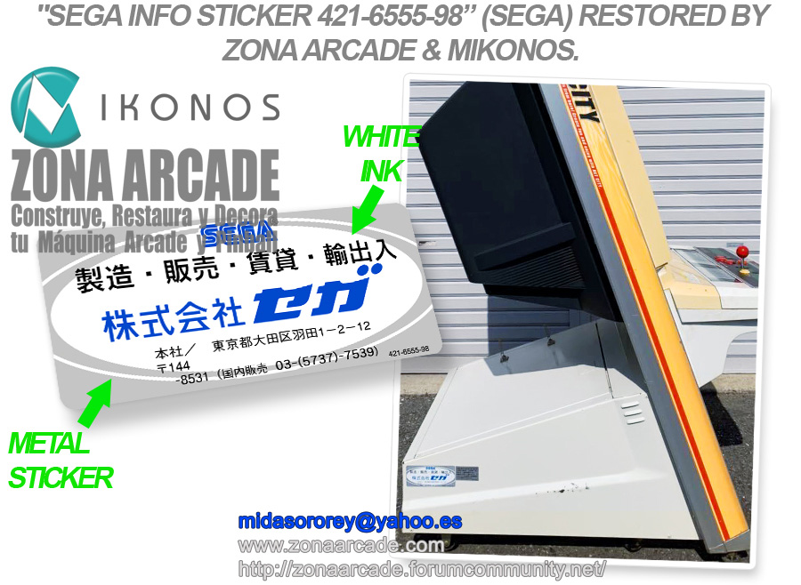 "NET CITY" (SEGA) Arcade Cabinet. Complete Artwork Set, Big Decals and ...