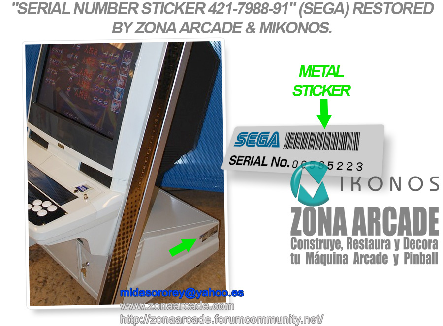 "NEW NET CITY" (SEGA) Arcade Cabinet. Complete Artwork Set, Big Decals ...