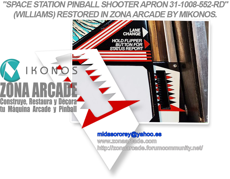 "SPACE STATION PINBALL APRONS 31-1008-552-RD" (WILLIAMS) artwork files ...