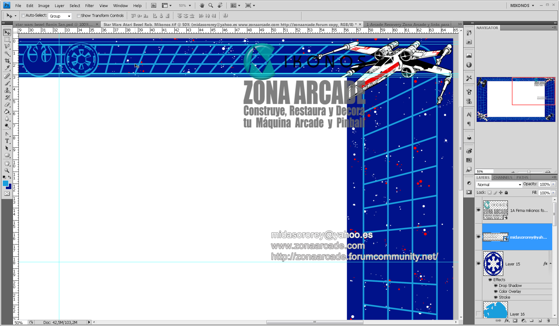 "Star Wars Atari Bezel" Adaptation for Rob´s bartop