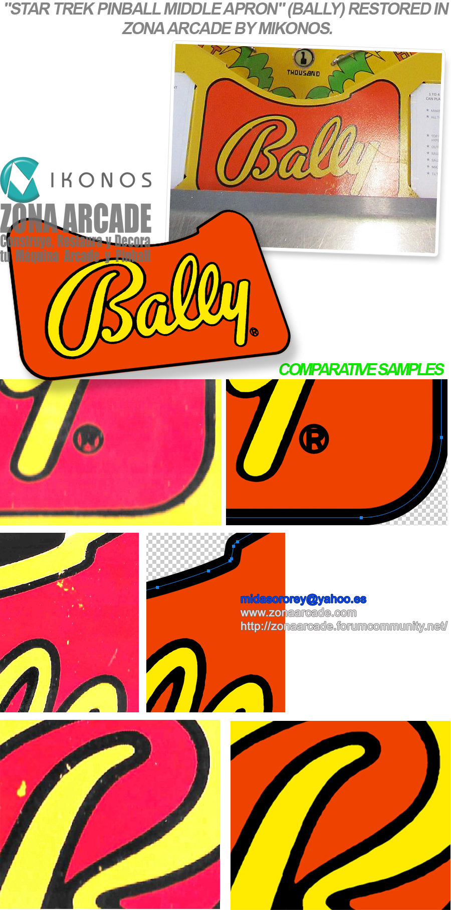 "STAR TREK PINBALL APRONS" (BALLY) scanned artwork files in restoration ...