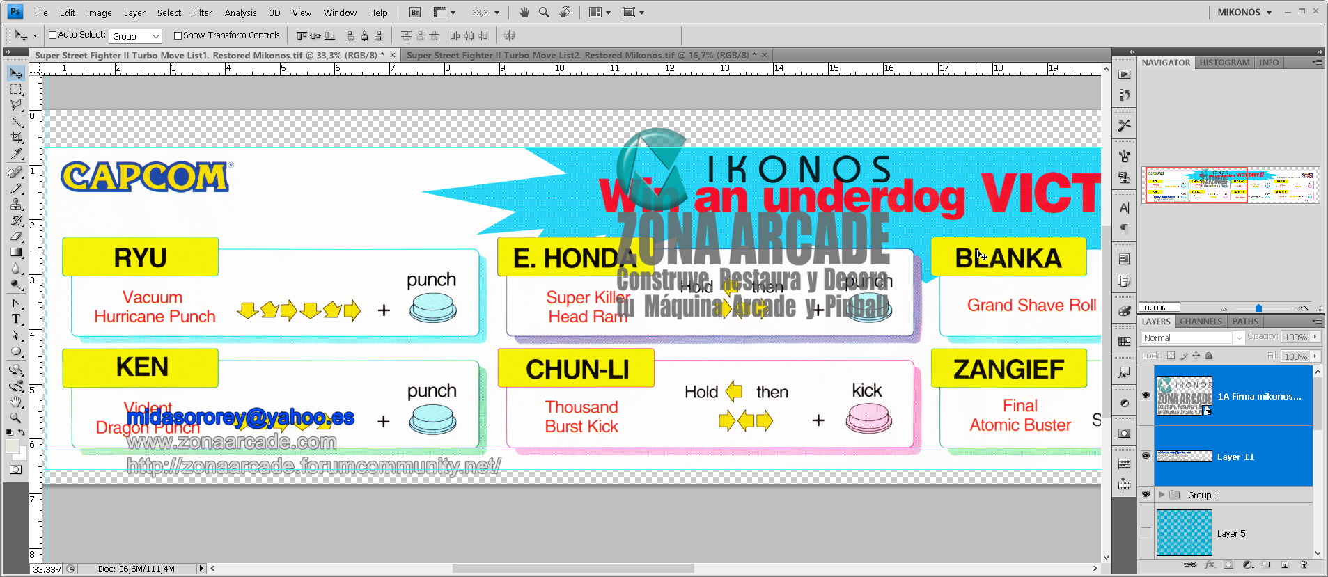 "SUPER STREET FIGHTER II TURBO MOVE LIST 1 SSX943A03-1" (CAPCOM) eng ...
