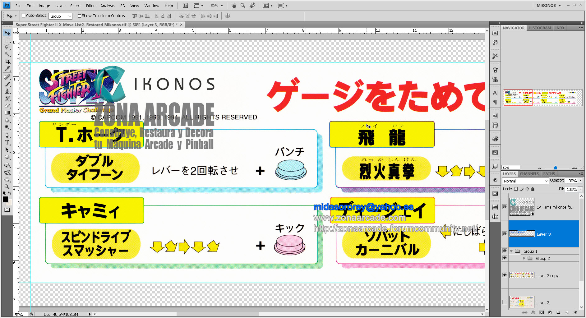 "SUPER STREET FIGHTER II X GRAND MASTER CHALLENGE X MOVE LIST 2 ...