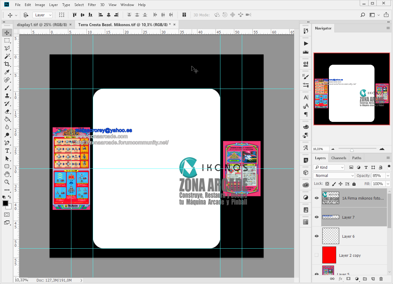 "Terra Cresta Bezel" (NICHIBUTSU) - Printed Vinyl for to stick in back ...