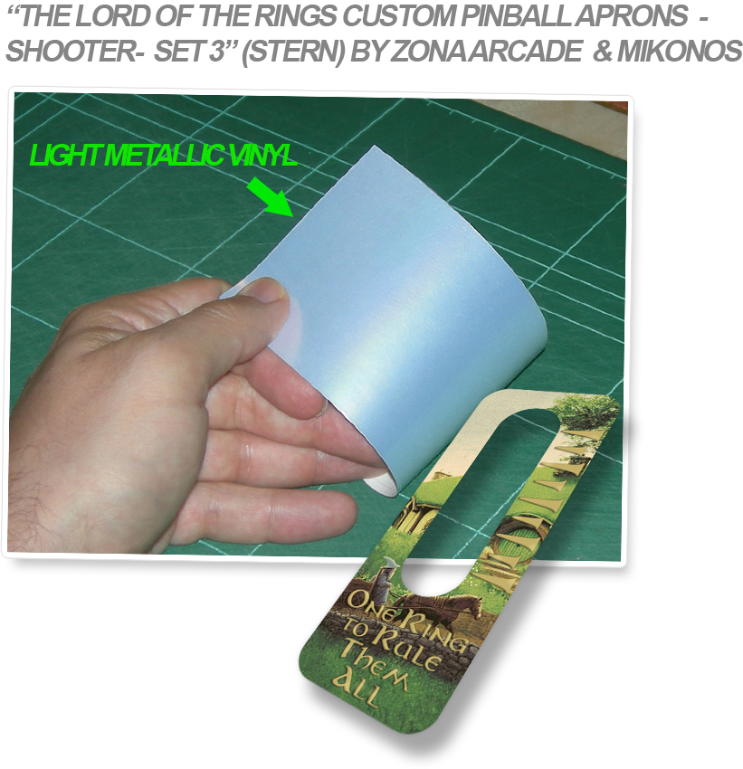 "The Lord of the Rings Custom Pinball Aprons Project - SET 3" (STERN ...