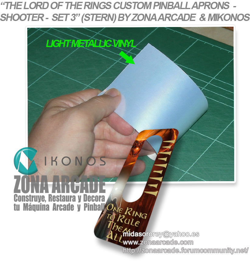 "The Lord of the Rings Custom Pinball Aprons Project - SET 3" (STERN ...