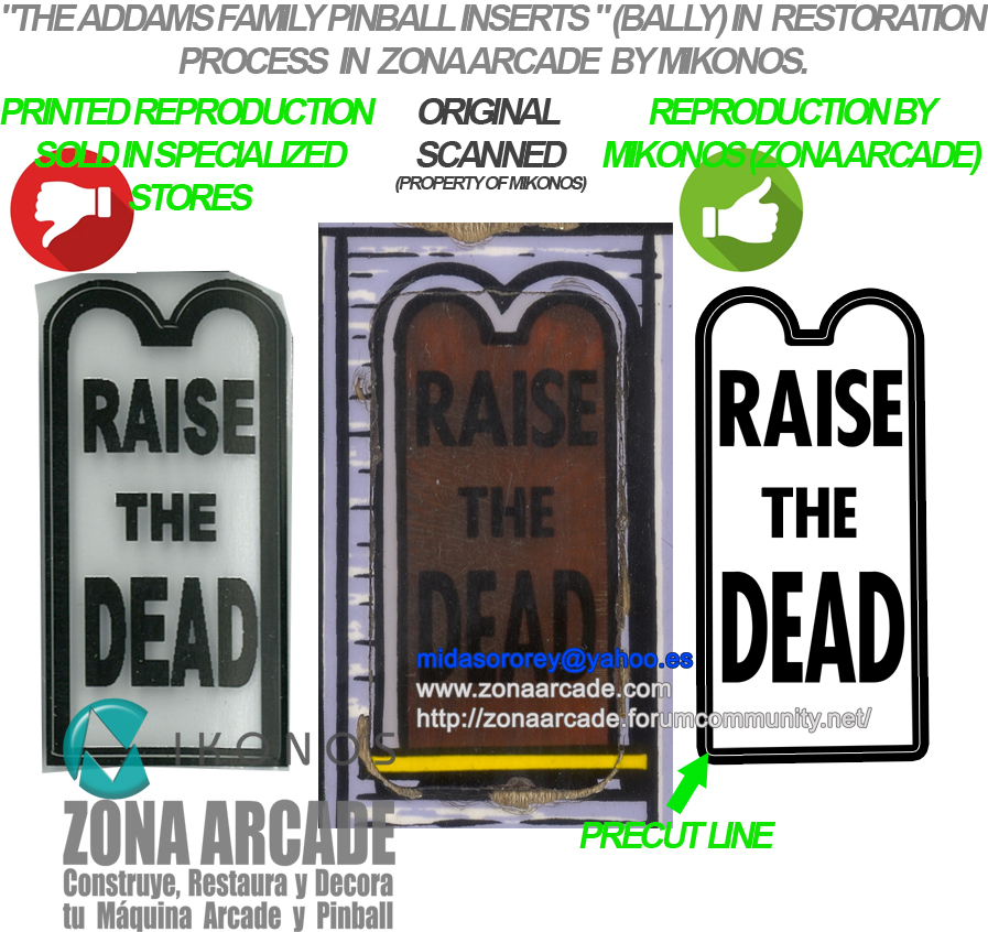 "THE ADDAMS FAMILY PINBALL INSERTS" (BALLY) artwork files in ...