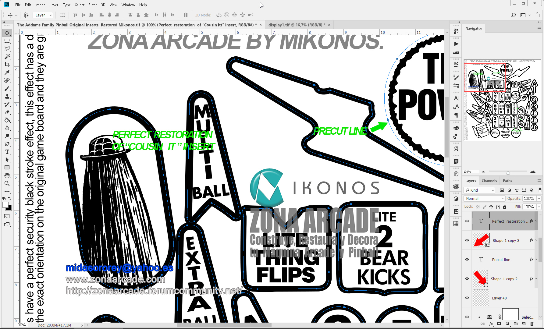 "THE ADDAMS FAMILY PINBALL INSERTS" (BALLY) artwork files in ...