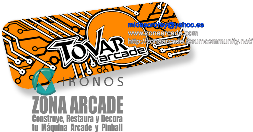 "Tovar Arcade PCB Logo Sticker" - Pegatina de seguridad antivandálica ...