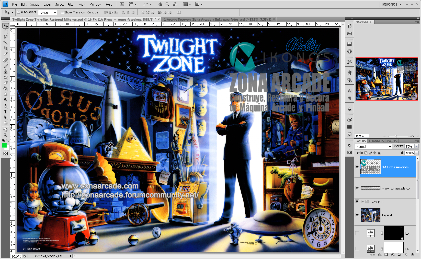 "TWILIGHT ZONE PINBALL TRANSLITE" (BALLY) restoration by Mikonos & Zona ...
