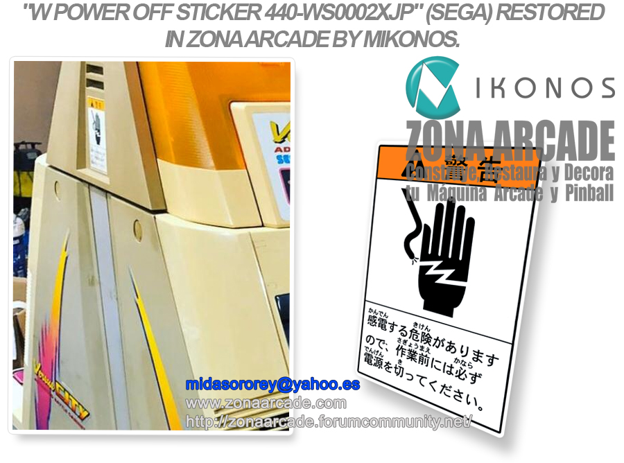 "VERSUS CITY ARCADE CABINET" (SEGA) All Artworks / Decals and Small ...