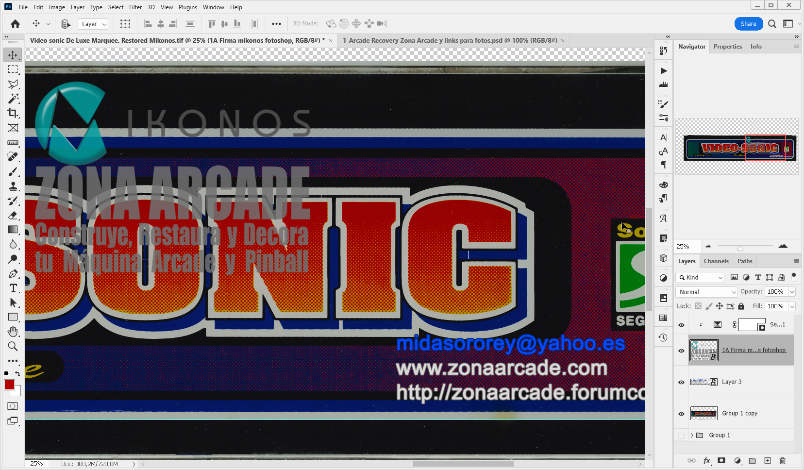 "MARQUESINA VIDEO SONIC DE LUXE" (SONIC, S.A.) decoración arcade ...