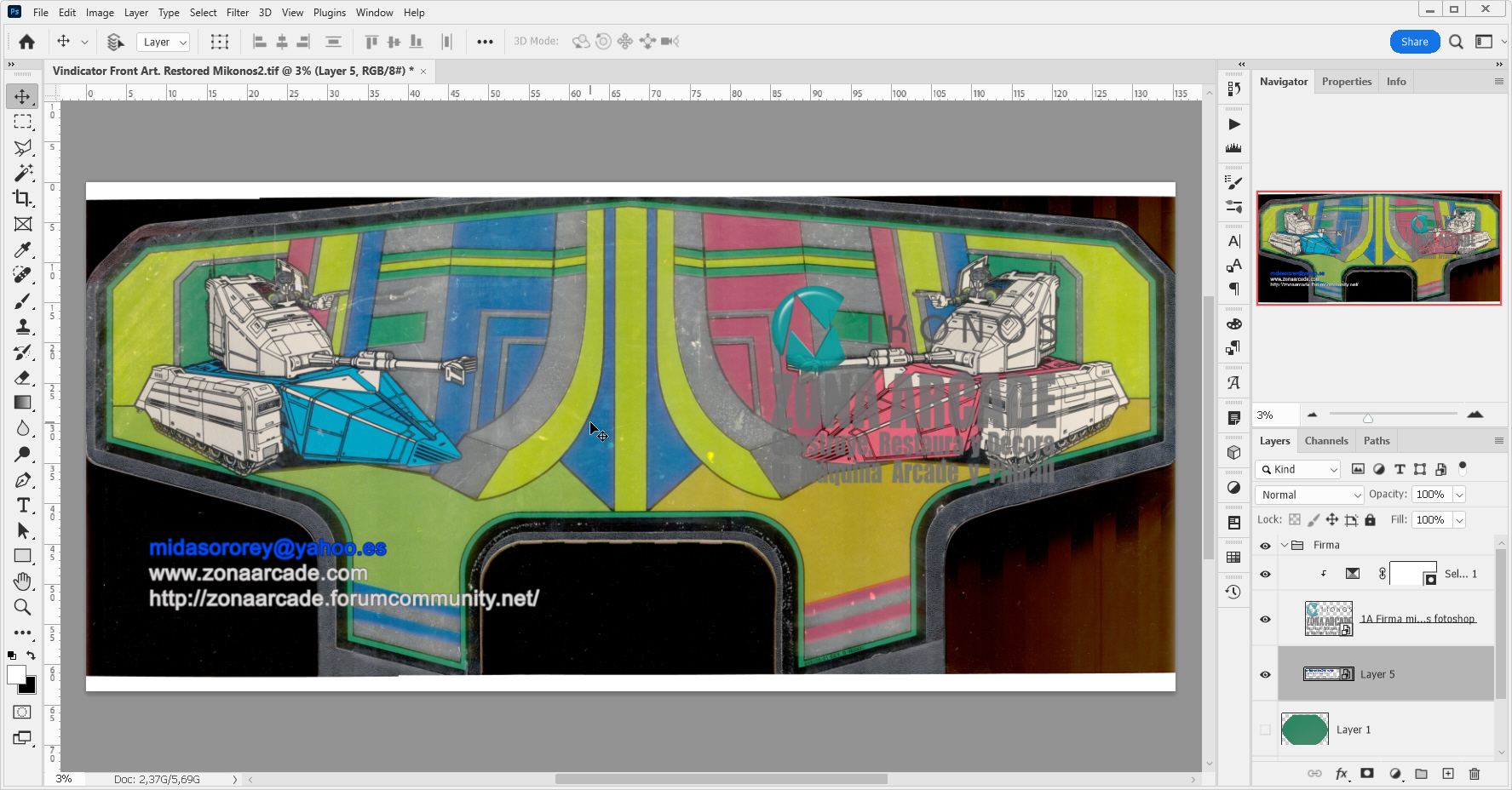 "VINDICATORS FRONT ART / KICK PANEL" (ATARI) arcade artworks in ...