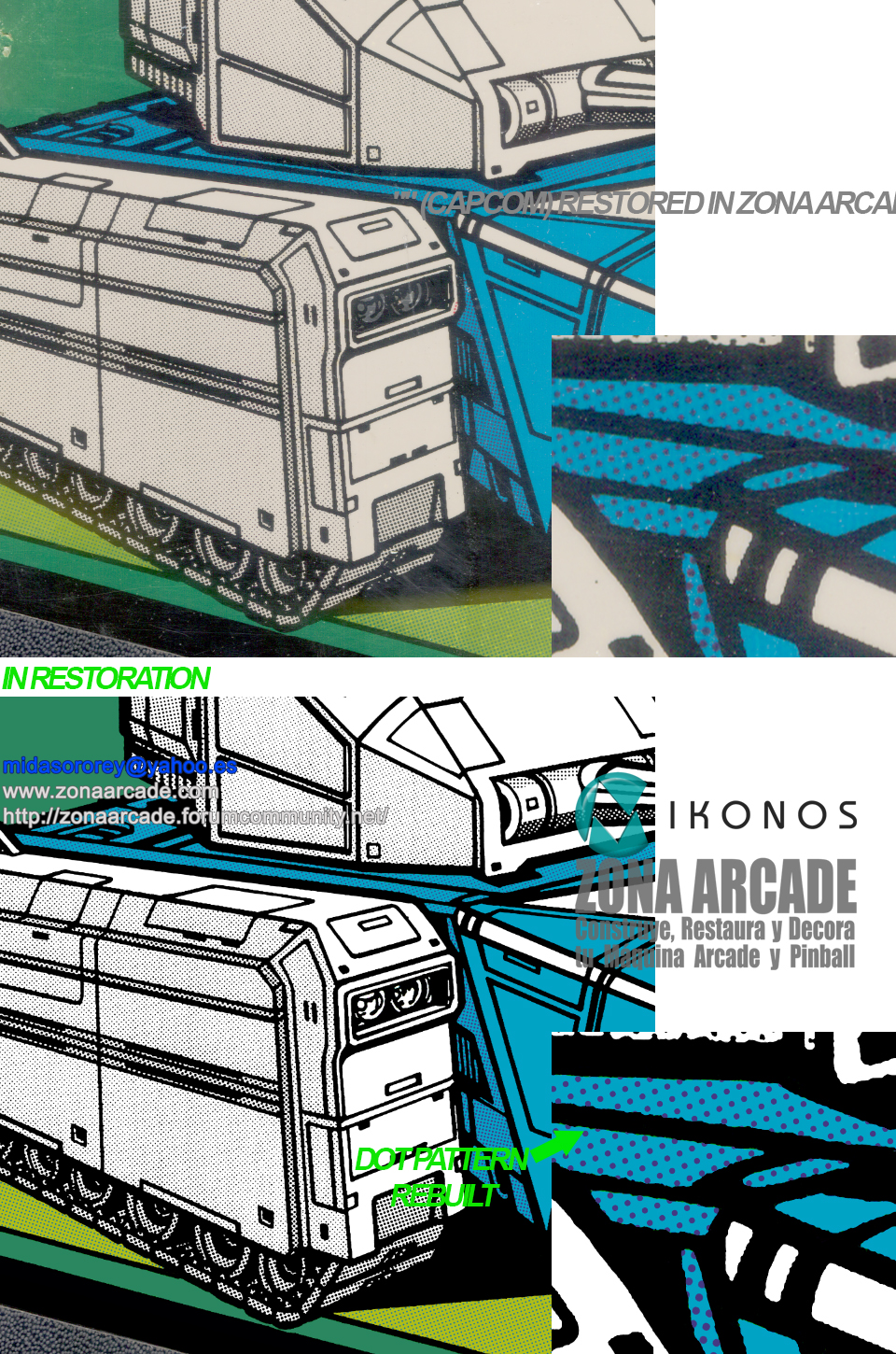 "VINDICATORS FRONT ART / KICK PANEL" (ATARI) arcade artworks in ...